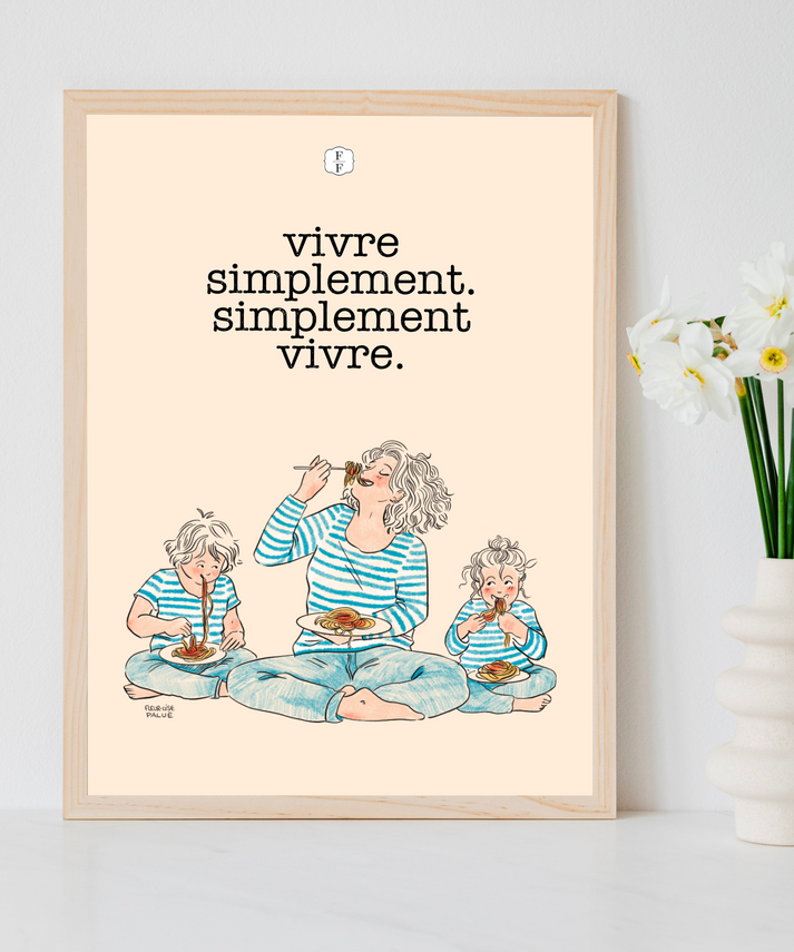 Affiche - Vivre simplement – Fabuleuses au Foyer